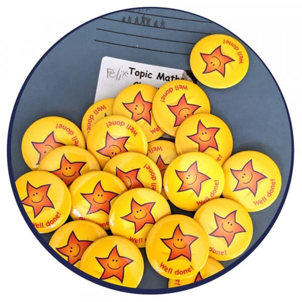 Well done badges - 20 per pack
