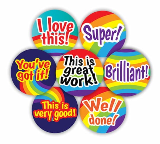 19mm Effort and Praise Stickers | SuperStickers.com