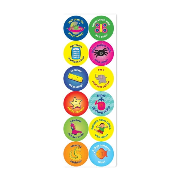 Maths Praise Stickers - 120 per pack