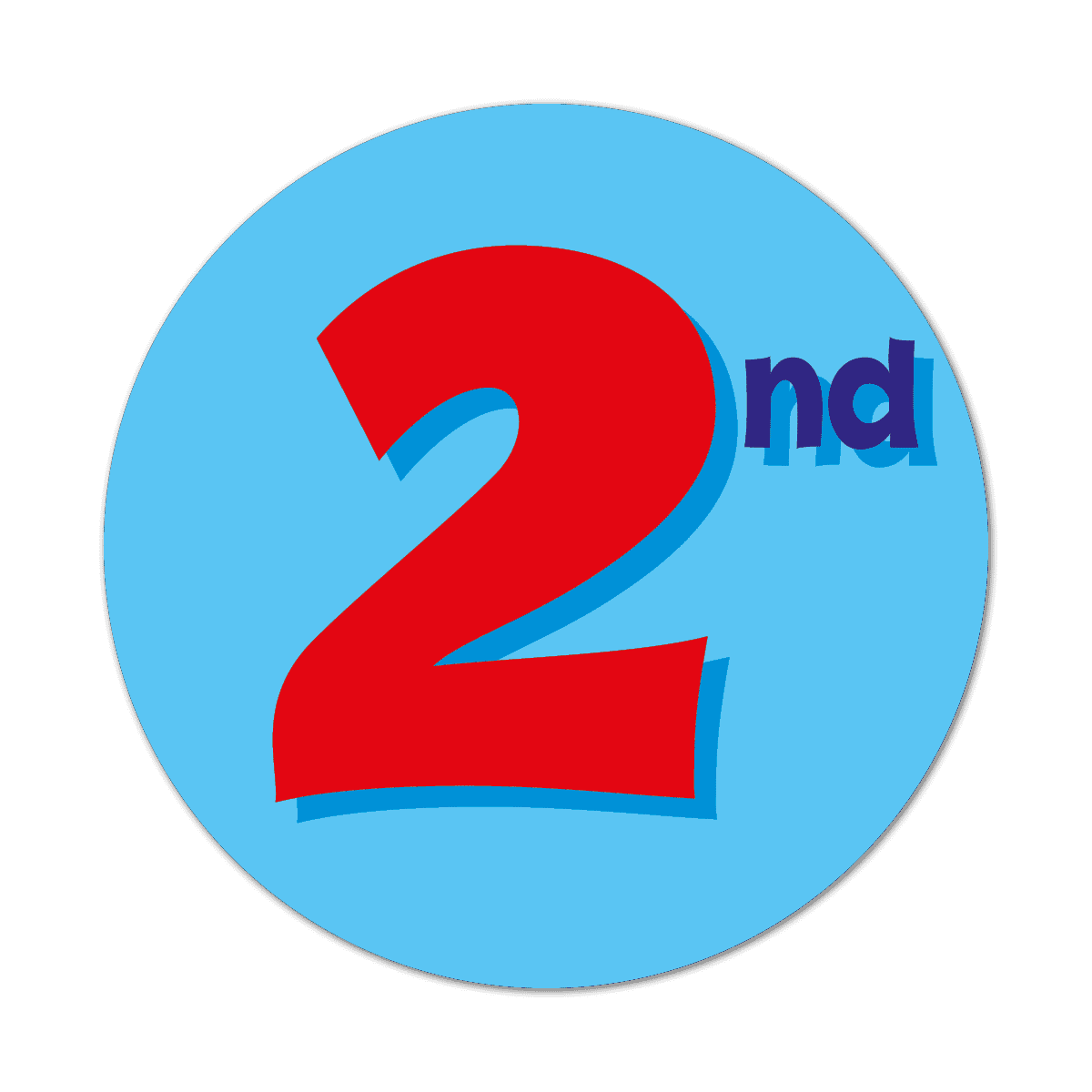 2nd Stickers - 75 stickers per pack