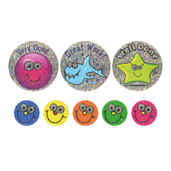 Sparkling Bumper Sticker Packs - 10 A4 sheets | SuperStickers.com