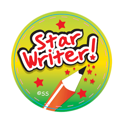 This Star Writer Sticker - Perfect Reward for Writing Stars