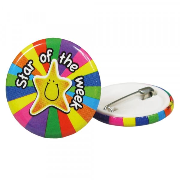 Badge: Star Of The Week - Rainbow background