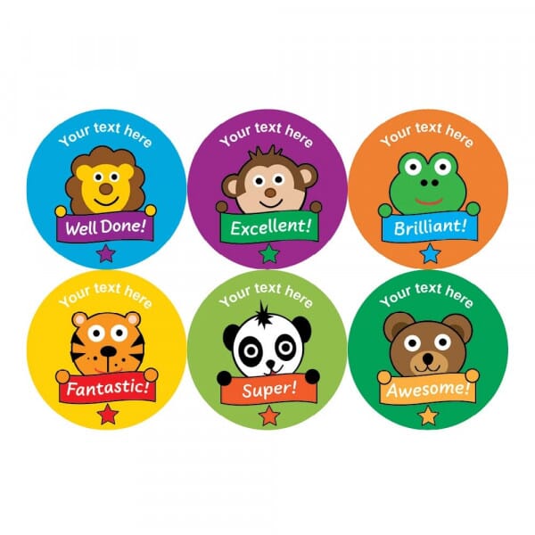 Quick Personalised Animal Praise Stickers