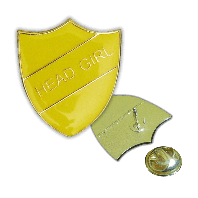 Badge: Head Girl Yellow - Enamel