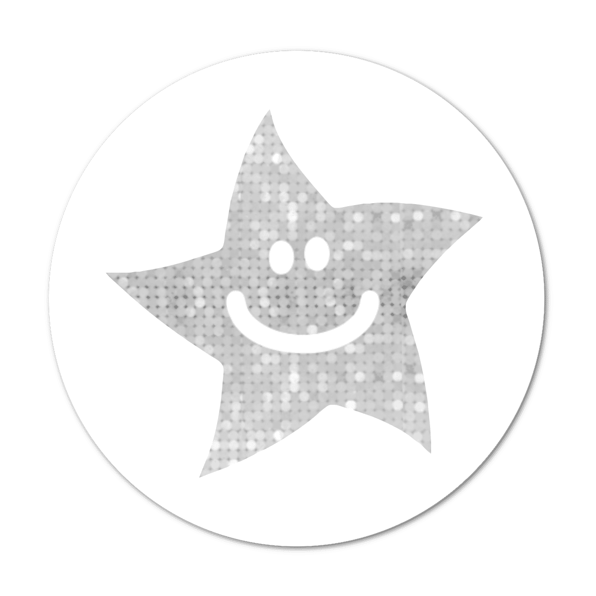 Sparkly Silver Star Stickers - 140 per pack