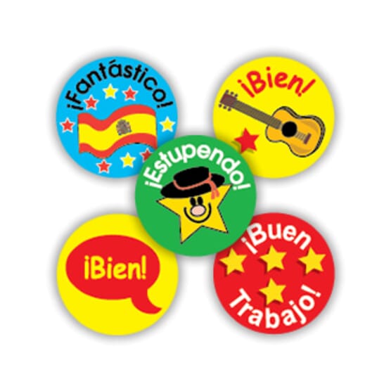 10mm Spanish Stickers | SuperStickers.com