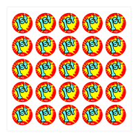 Sticker: Super Effort Well Done! - Stars