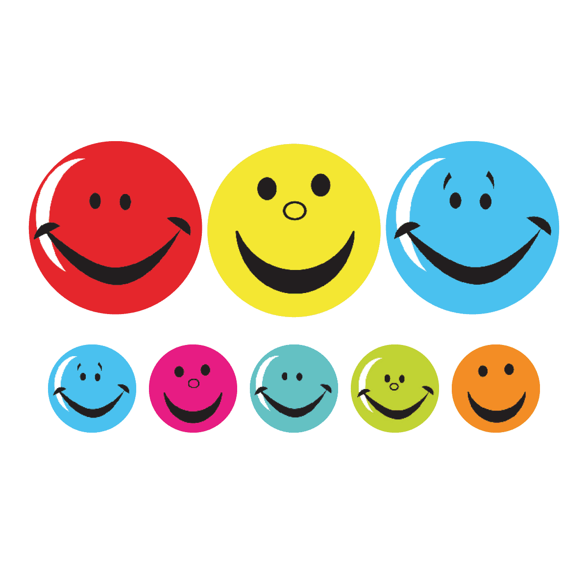 Smiley Face Stickers - Bumper Pack