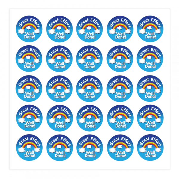 Sticker: Great Effort - 125 Stickers per Pack