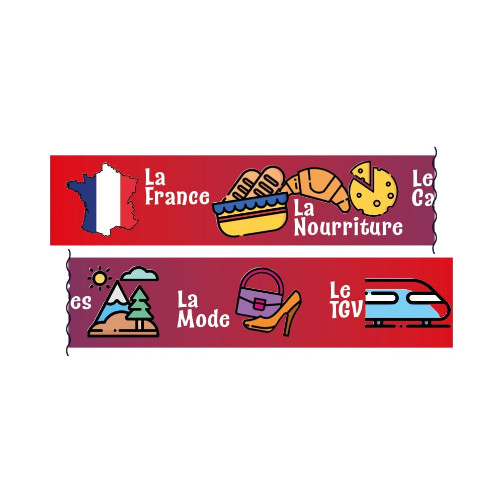 French Cultural Icons Classroom Display Borders