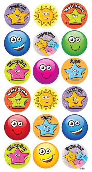 Sticker: Bumper Pack Stars and Smiles DBS223