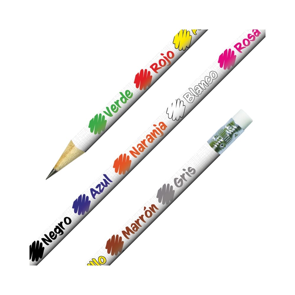 Spanish Colours - 12 identical pencils