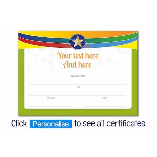 Personalised Certificates