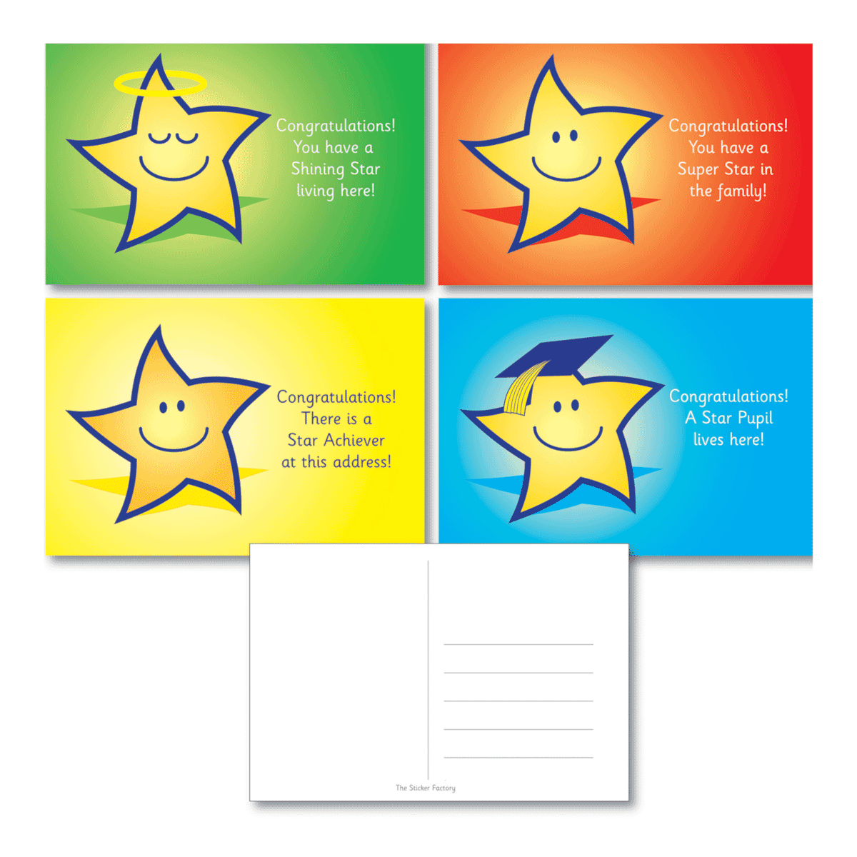 Star Reward Postcards - 32 postcards per pack