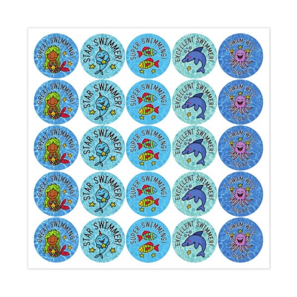 Swimming Reward Stickers