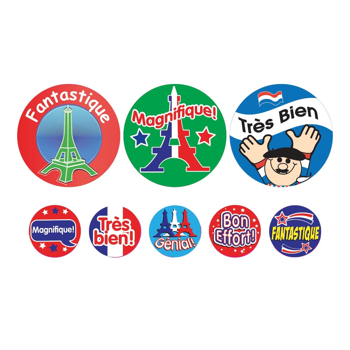 French Bumper Sticker Packs | SuperStickers.com