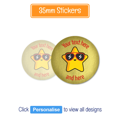 Sticker: Super Effort Well Done! - Stars