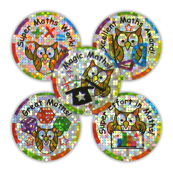Sparkling Maths Reward Stickers for Your Maths Stars