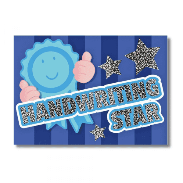 Reading & Handwriting Star Postcards Mix Pack 40 Holographic
