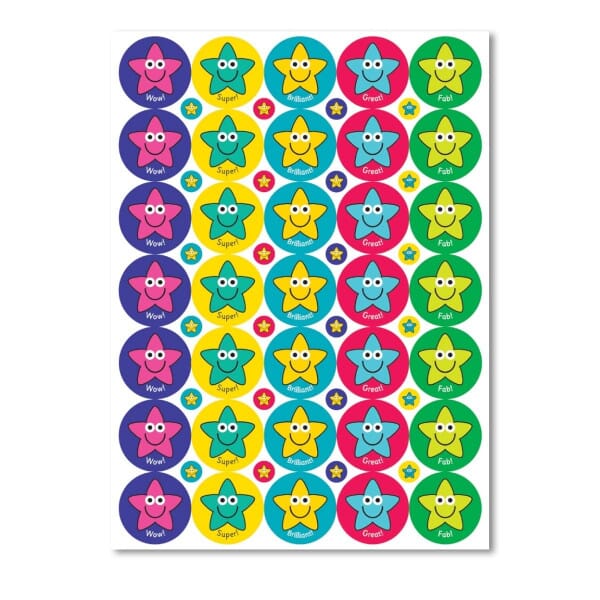 Exclamation Star Bumper Sticker Pack