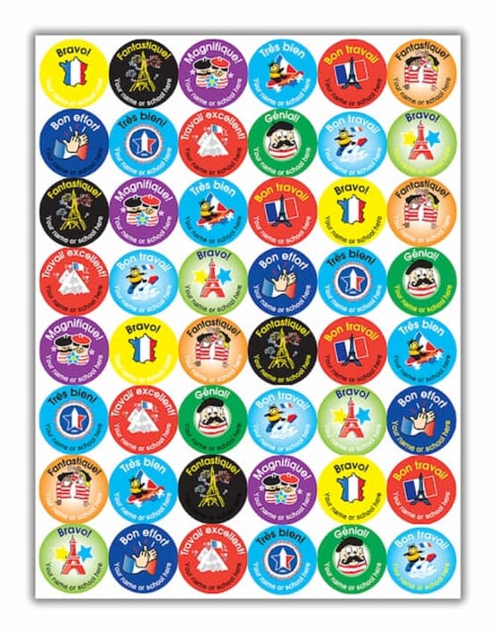 French Quick Personalised Stickers | SuperStickers