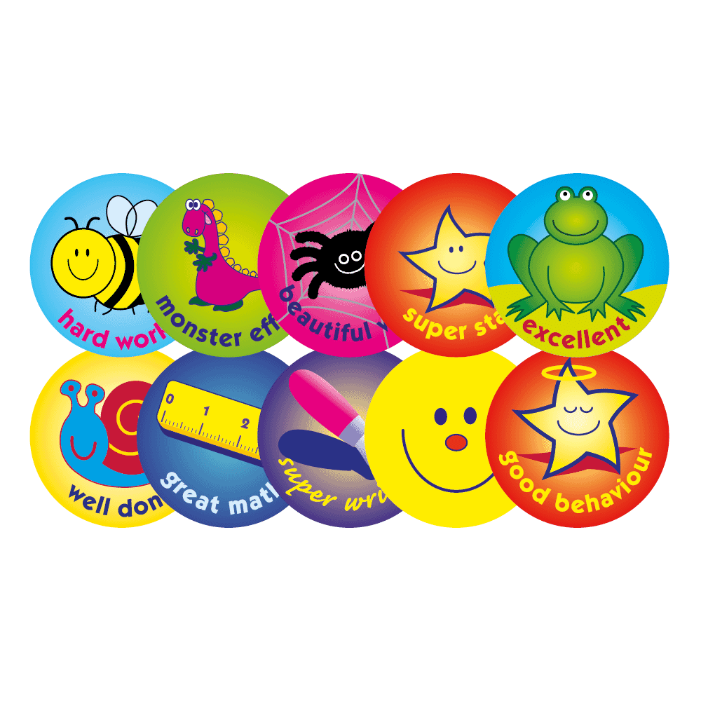 38mm Praise Stickers Variety Pack
