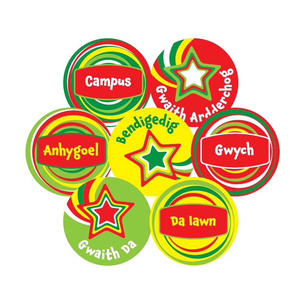 Welsh Praise Stickers - 140 stickers